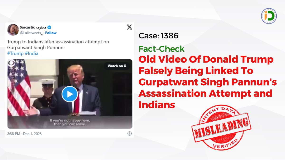 Video of Donald Trump falsely linked to Assassination and Indians