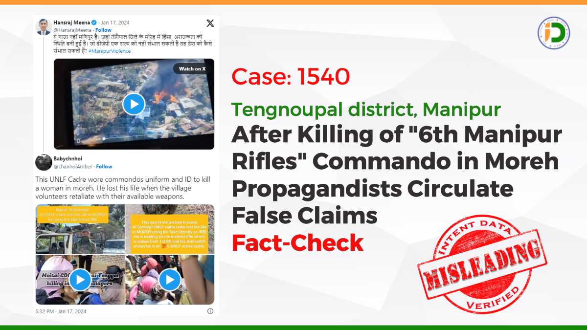 Commando killed in Moreh, Manipur was a UNLF cadre?