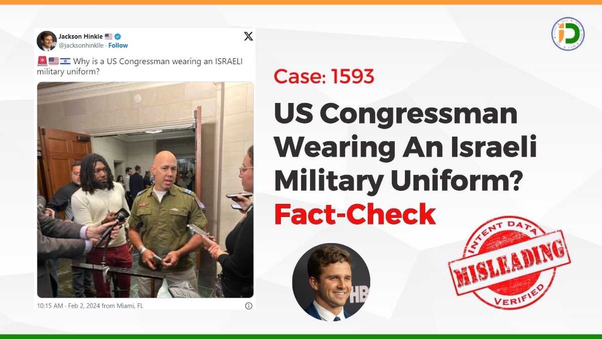 US Congressman wearing IDF uniform? : Fact