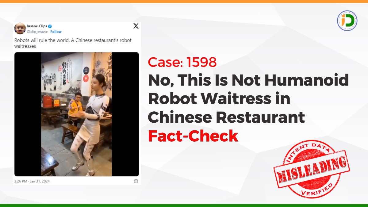 Humanoid robot waitress in Chinese restaurant : Fact