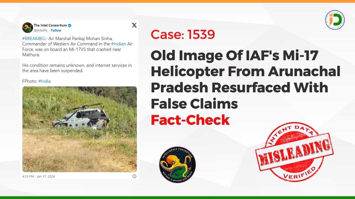 Crashed helicopter carried Air Marshal Pankaj Mohan Sinha