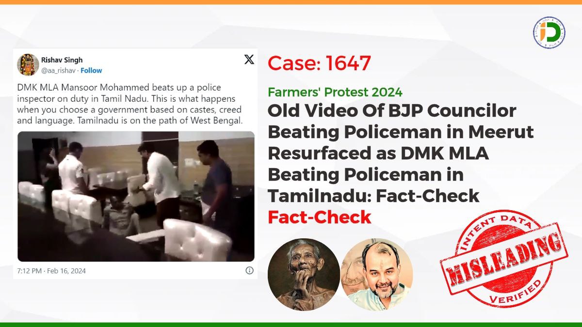 Mansur Mohammad beat a police inspector in Tamil Nadu?