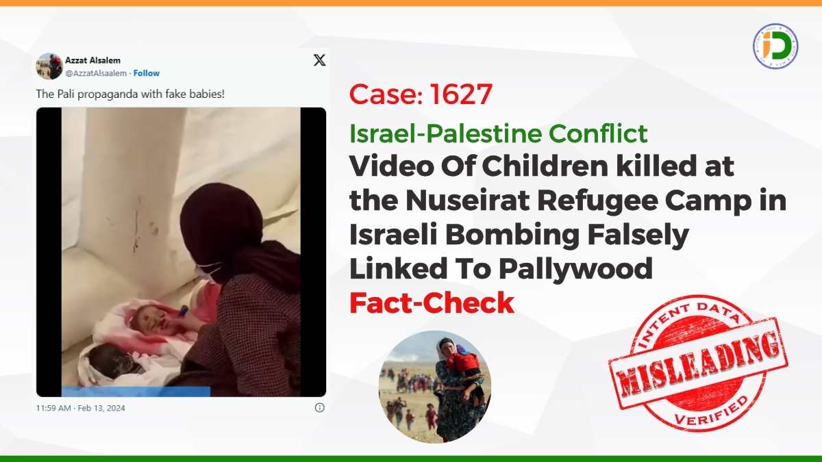 Video of Pallywood claims fake dead bodies of babies