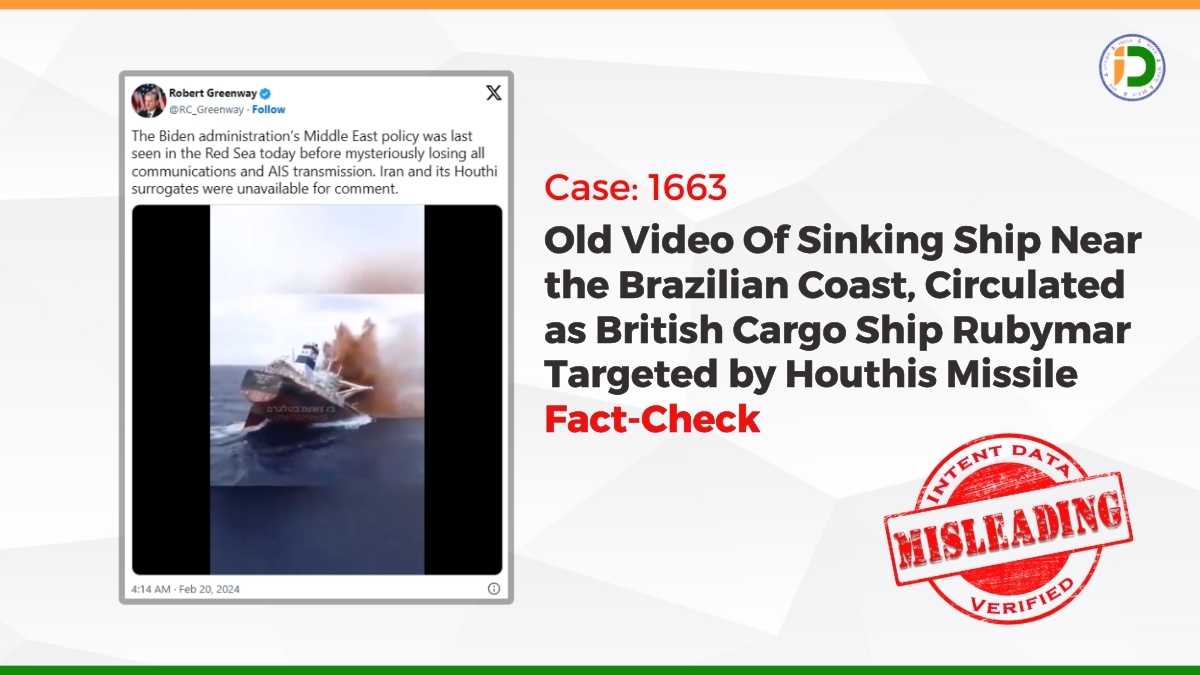 British cargo ship Rubymar hit by a Houthis missile? : Fact