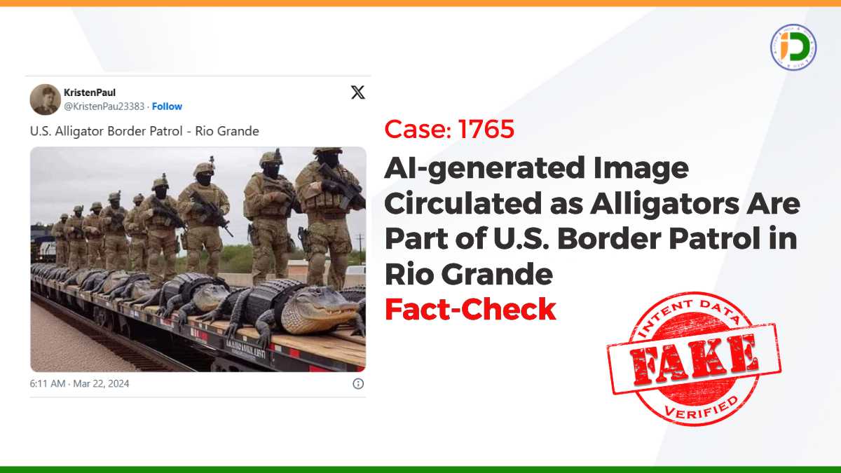 Image showing alligators on a train with security personnel?