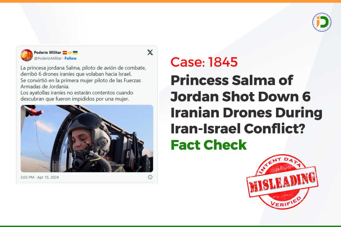 Princess Salma of Jordan shot down six Iranian drones? : Fact