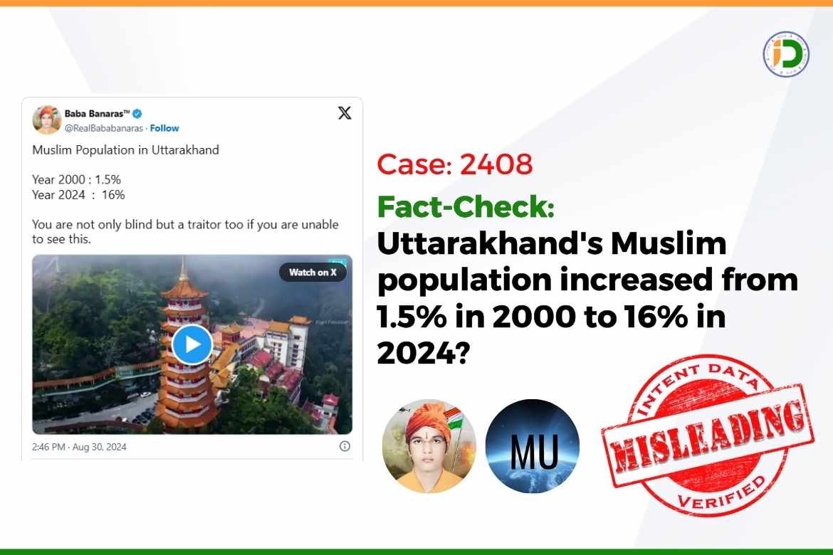 Fact Check: Uttarakhand's Muslim population increased from 1.5% in 2000 ...