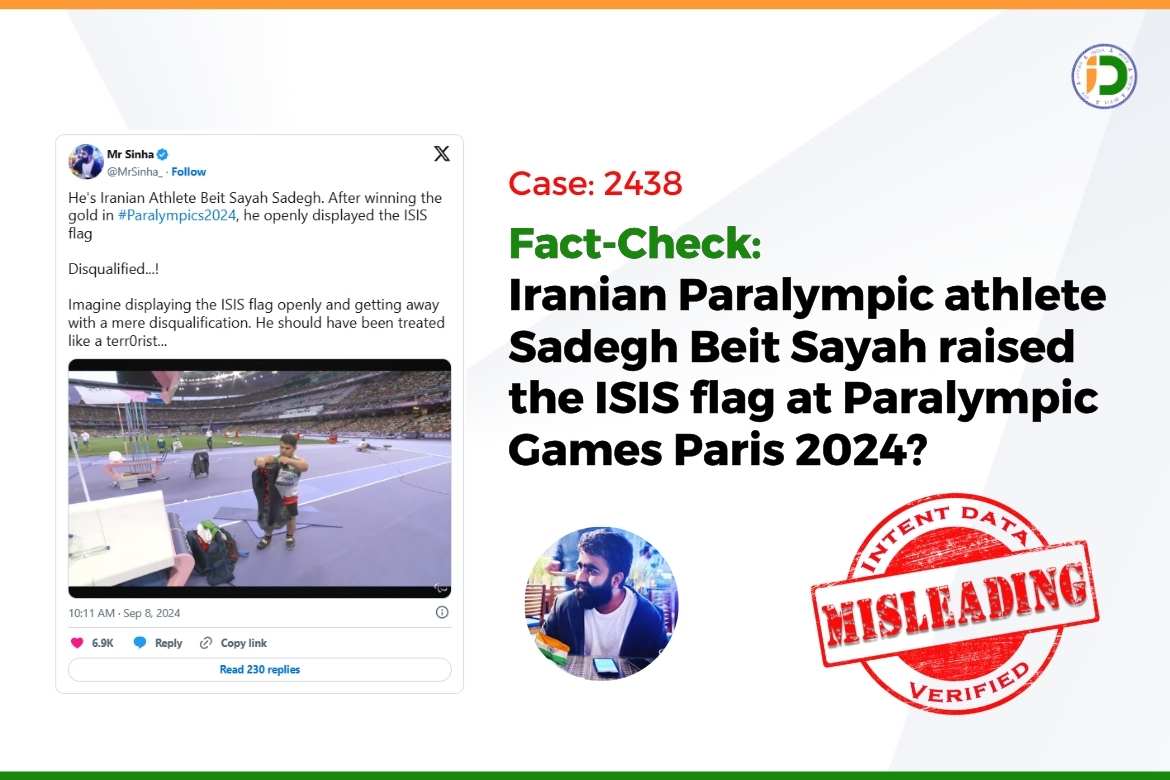 Fact Check: Iranian Paralympic athlete Sadegh Beit Sayah raised the ...