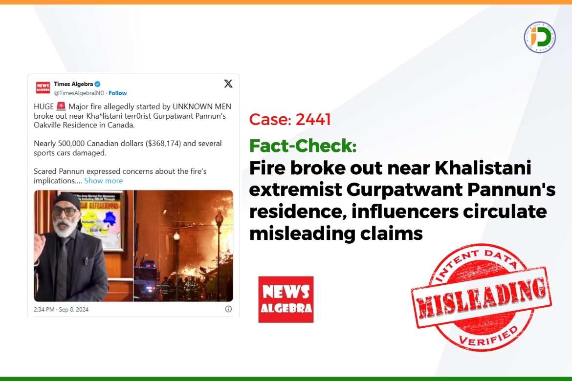 Fact Check: Fire broke out near Khalistani extremist Gurpatwant Pannun ...