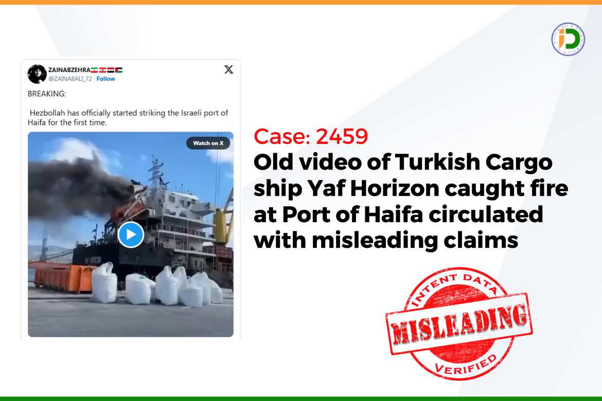 Fact Check: Old video of Turkish Cargo ship Yaf Horizon caught fire at ...