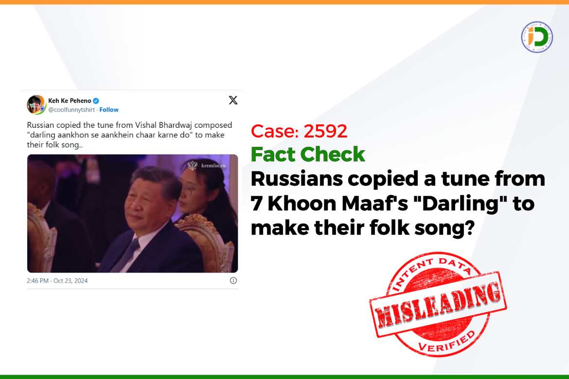 Fact Check: Russians copied a tune from 7 Khoon Maaf's "Darling" to ...