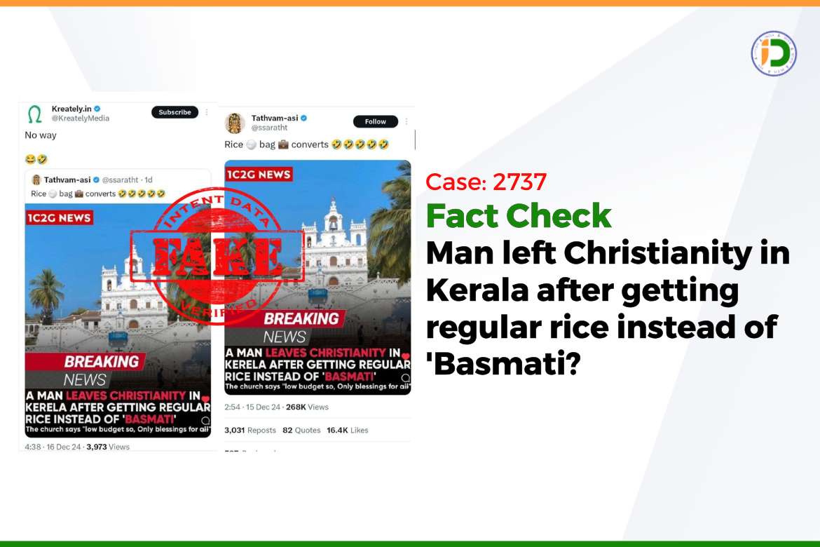 Fact Check: Man left Christianity in Kerala after getting regular rice instead of 'Basmati? - D ...