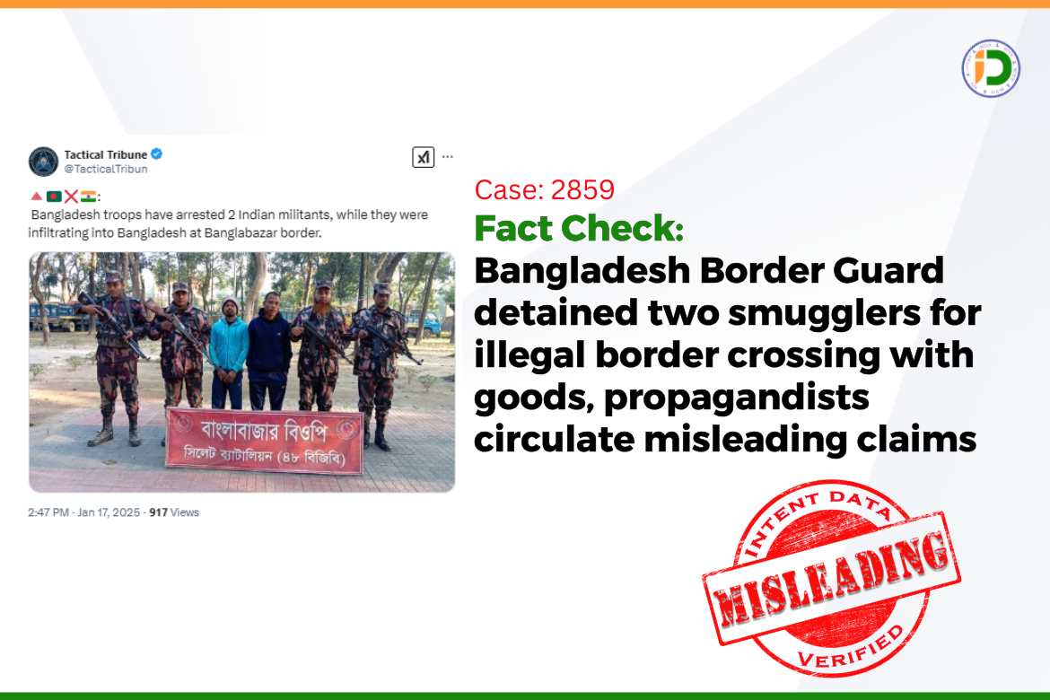 Fact Check: Bangladesh Border Guard detained two smugglers for illegal ...