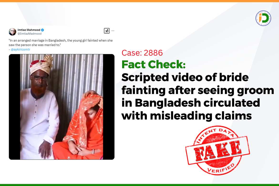 Fact Check: Scripted video of bride fainting after seeing groom in ...