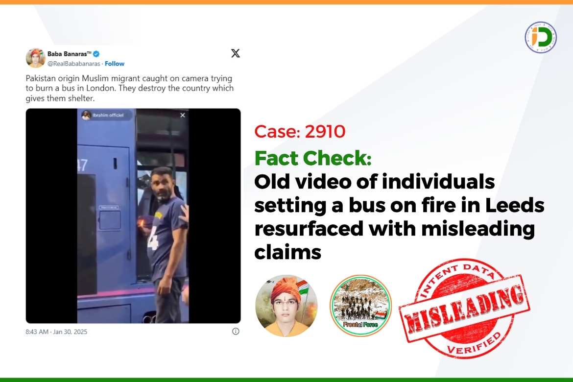 Fact Check: Old video of individuals setting a bus on fire in Leeds ...