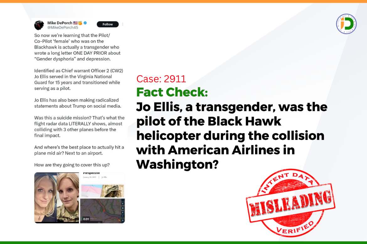 Fact Check: Jo Ellis, a transgender, was the pilot of the Black Hawk ...