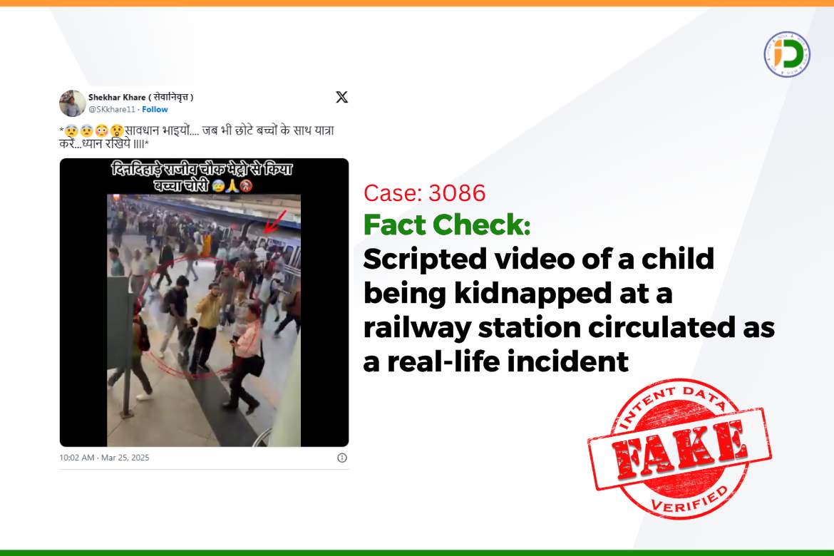 Fact Check: Scripted video of a child being kidnapped at a railway ...