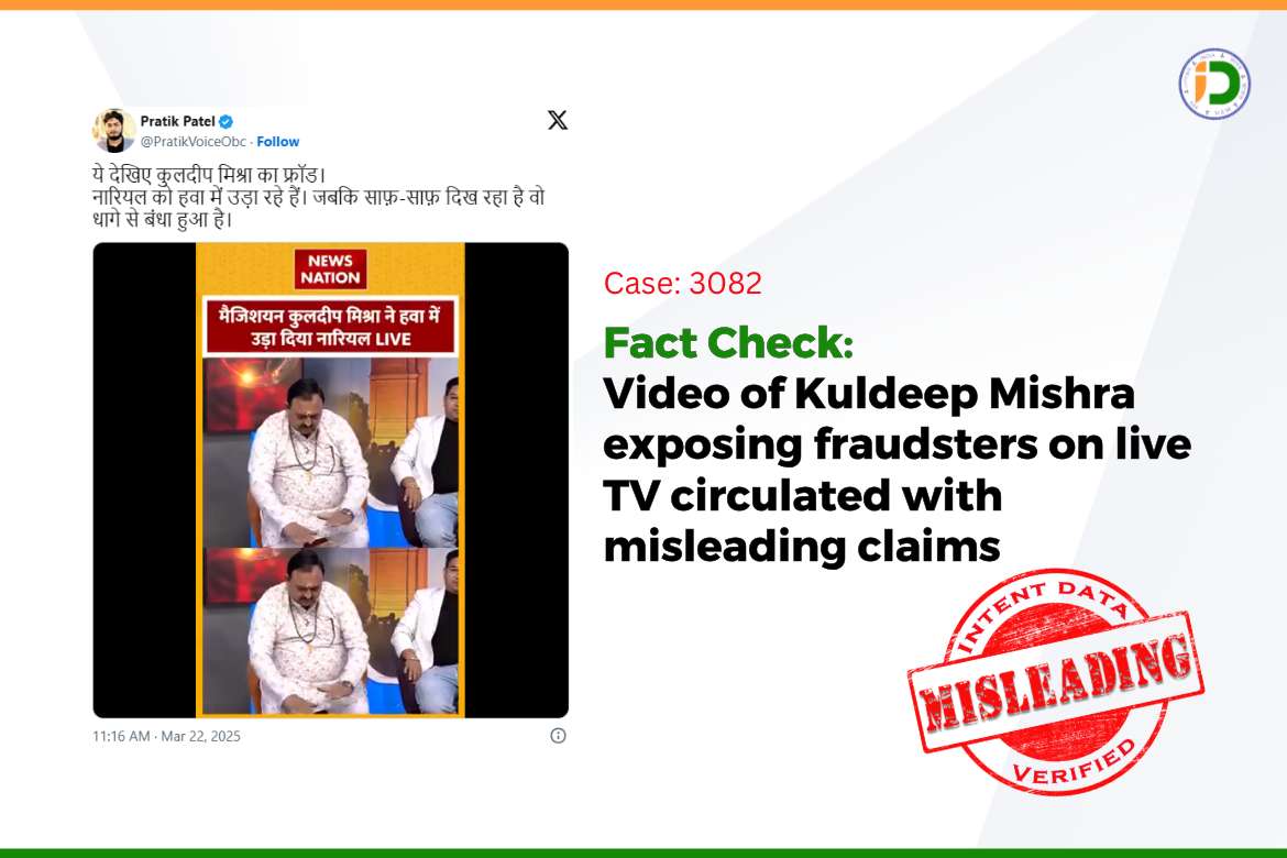 Fact Check: Video of Kuldeep Mishra exposing fraudsters on live TV circulated with misleading ...