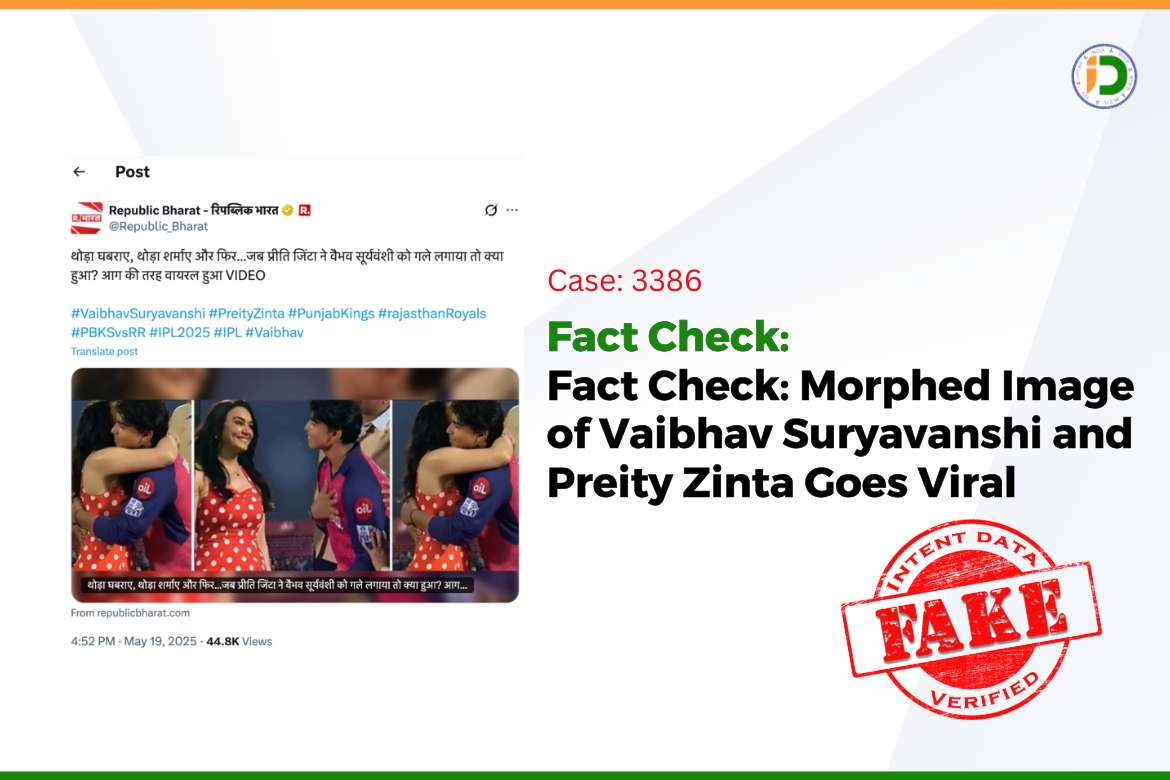 Fact Check: Morphed Image of Vaibhav Suryavanshi and Preity Zinta Goes Viral - D-Intent Data