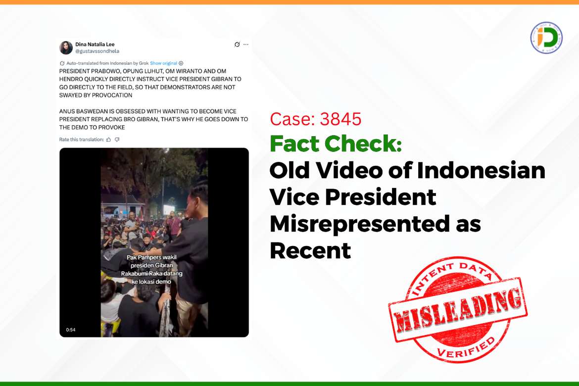 Fact check: Old Video of Indonesian Vice President Misrepresented as ...